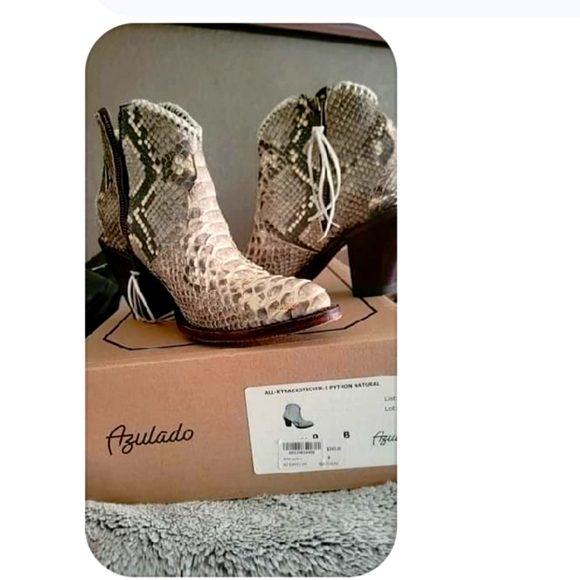 Azulado | Shoes | Azulado Python Boots 9 | Poshmark
